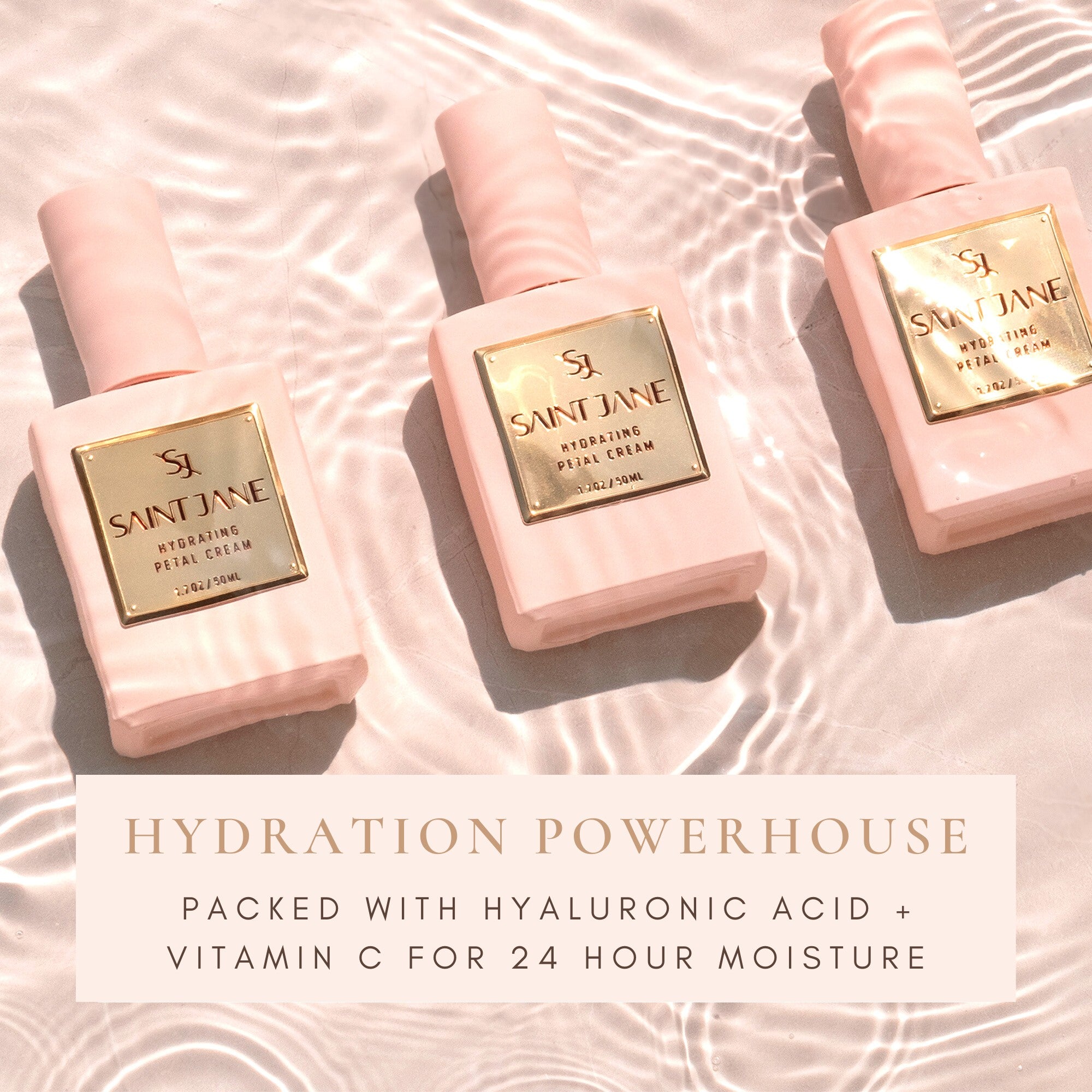 Hydrating Petal Cream - Vitamin C, Peptides + Hyaluronic Acid for silky ...